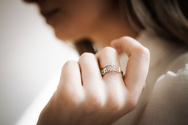 Always Blessed - Elegant Silver Faith Inspired Custom Jewelry