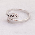 "BLESSED" Sterling Silver Cross Ring, Best Religious Gift under $40 ...