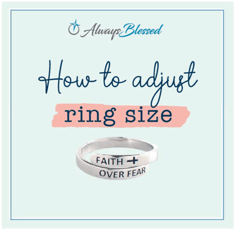 "FAITH" Script Sterling Silver Cross Ring – Always Blessed